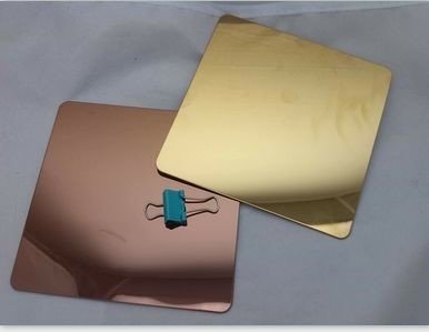 Ti Gold Rose Gold SUS304 Durance PVD Colors Colored Stainless Steel Sheets 1250mm 1500mm Length Max 6000mm