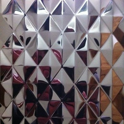 SUS304 Stainless Steel Embossing Sheets ,PVD Color Decoration Sheets 1250mm 1500mm Rose gold, Brown, Bronze
