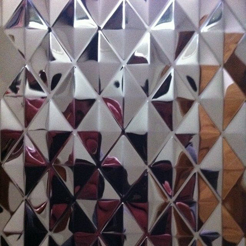 SUS304 Stainless Steel Embossing Sheets ,PVD Color Decoration Sheets 1250mm 1500mm Rose gold, Brown, Bronze