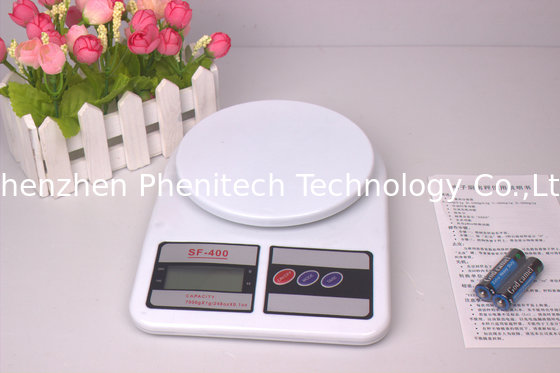Protable White Electronic Kitchen Scale KS - 803 Kitchen Digital Weighing Scale