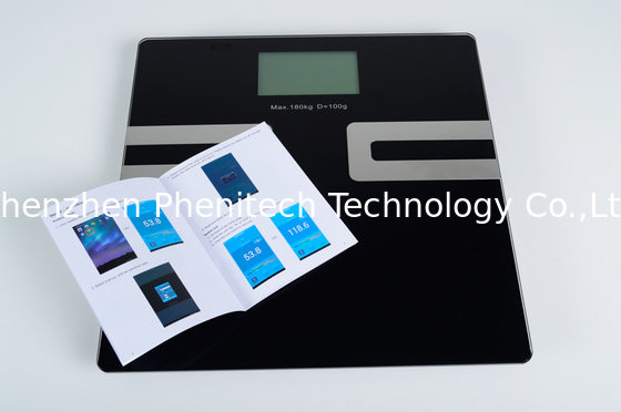 Mini Size Black Weight And Body Fat Scale Bluetooth Electronic