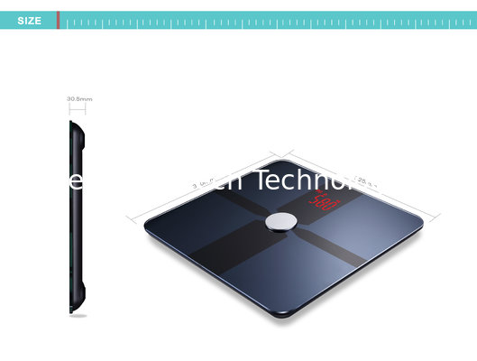 High Precision Bluetooth Digital Body Fat Scale With 4 Sensors