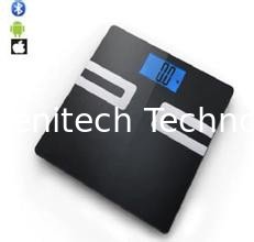 Large Size Blue Backlight LCD Body Fat Scale Bluetooth Function