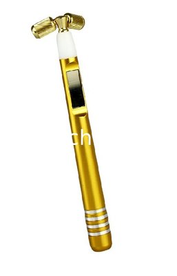 Gold Ultrasonic Beauty Machine Protable Solar Energy Y Lifting Esthetic Bar