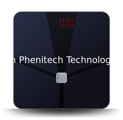 Large Led Display Black Bluetooth Body Scale Digital Weighting Scale