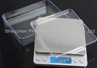 Large Brushed Stainless Steel Electronic Kitchen Scale with Blue Backlight Screen