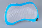 Portable Blue Vibration Shiatsu Neck Massaging Pillow with Two Heads
