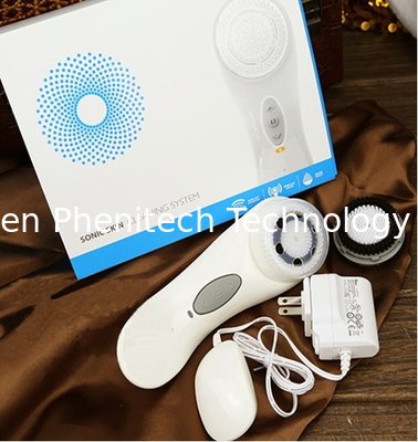 Skin Care Sonic Electric Facial Cleansing Brush Natural Face Cleanser , CE Approval