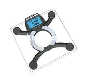 Compatible IOS Android Electronic Body Fat Scale 4.3 Inch LCD Display