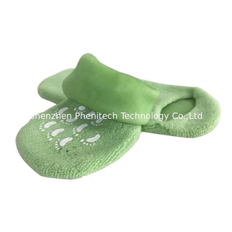 Cotton Polyester Spandex Moisturizing Gel Socks Pink Blue Red