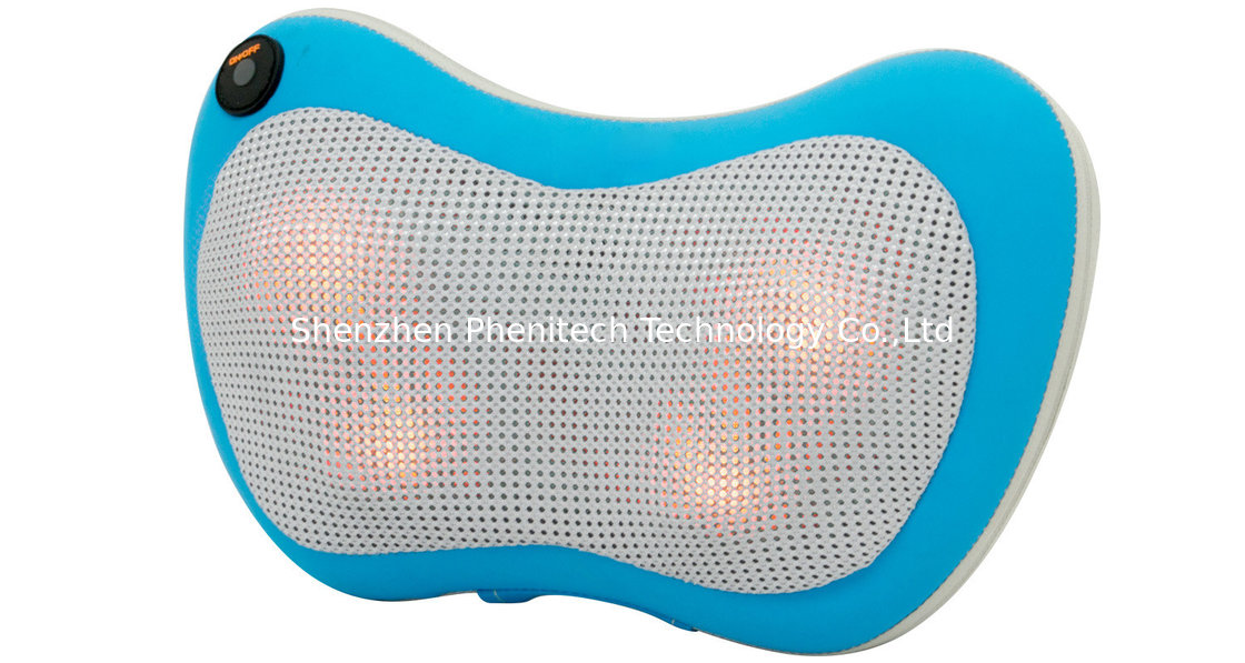 Durable Office PU Leather Heating Massage Pillow With Double - Layer