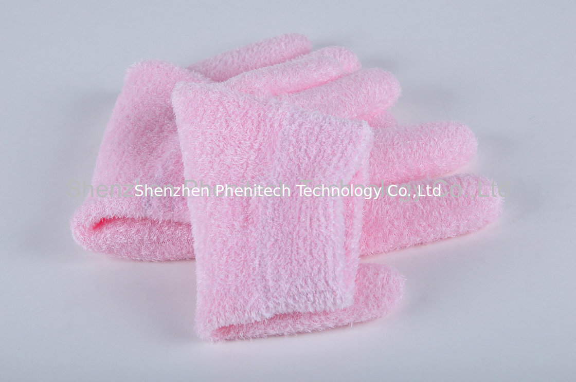 OEM Salon Thermoplastic Rubber Moisturizing Gel Gloves with Natural Oil