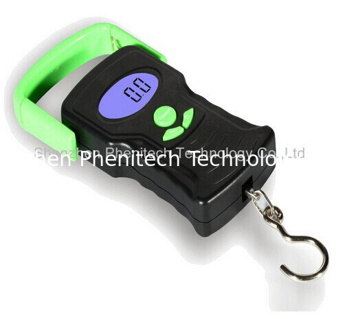ABS Plastic Handheld 50kg Portable Luggage Scale With Data Lock Function