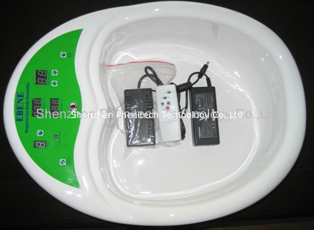 Effective Remote Operative Ionic Detox Foot Spa With Green And White