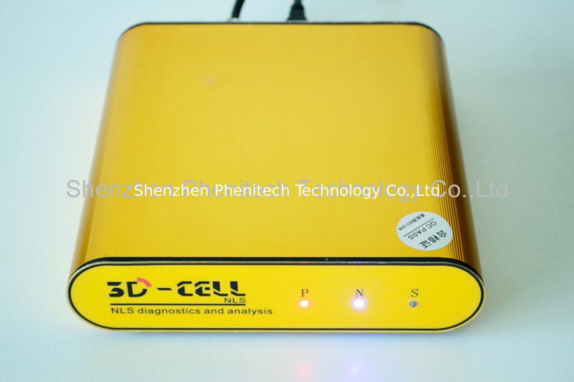Harmless Clinic 3D - Cell NLS Health Analyzer With Germany Aluminum Gold Uitcase