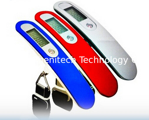 Stainless Steel Face Surface Electronic Luggage Scale Digital 50KG with Blue Backlight