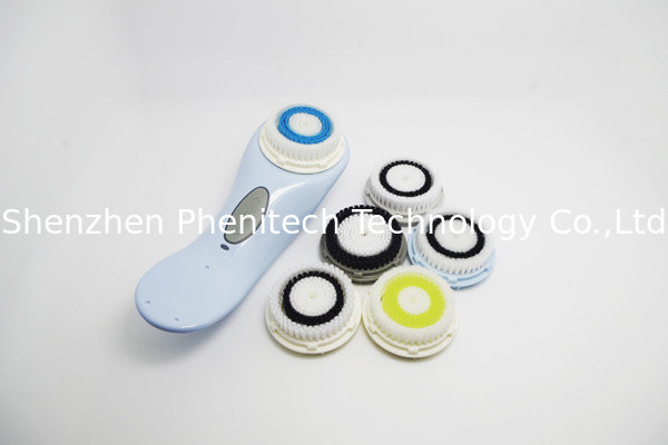 Energy-Saving Electric Facial Cleansing Brush  , Battery Operated Ultrasonic Facial Brush