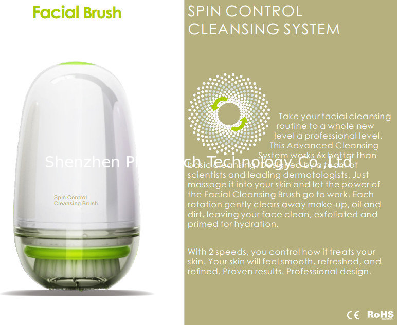 Face Exfoliating Electric Facial Cleansing Brush Spin Control Cleansing System