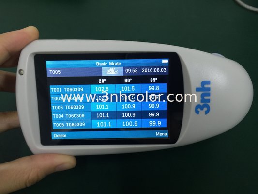 Touch screen Multi-angle NHG268 Precise Gloss Meter with 20/60/85 degree 2000gu for ceramic floor tile