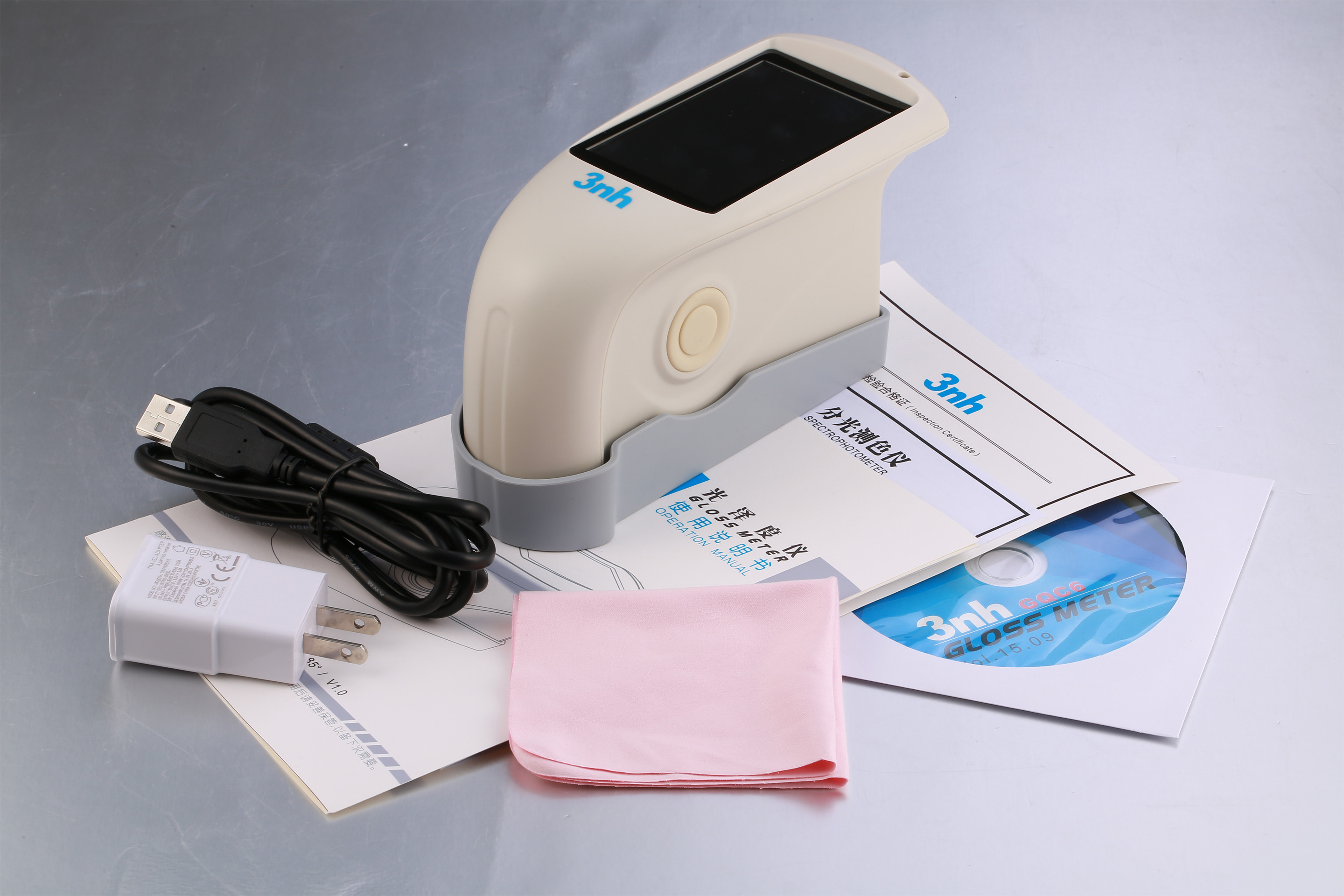 Shenzhen 3nh HG268 2000GU 20 60 85 high-tech economic gloss meter with PC software for ceramic tile floor stone marble