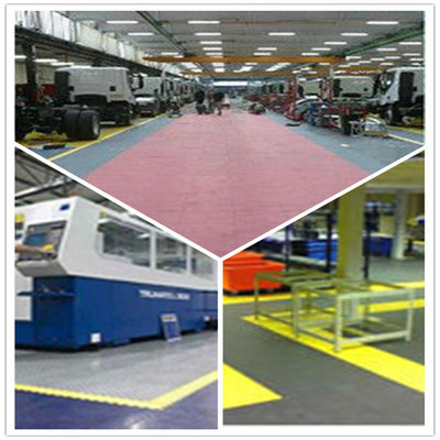 PVC Outdoor Interlocking Plastic Floor Tiles For Workshop