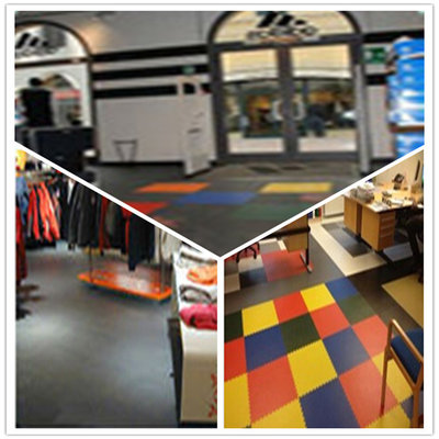 3W Plastic Vinyl PVC Anti-slip Interlocking Shoping flooring Mats