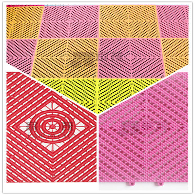3W Show Room/Meeting/Work/Washroom/Auto Washing Plastic Interlocking Flooring Manufacturer