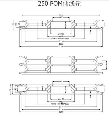 Plastic Pulleys of Wire & Cable