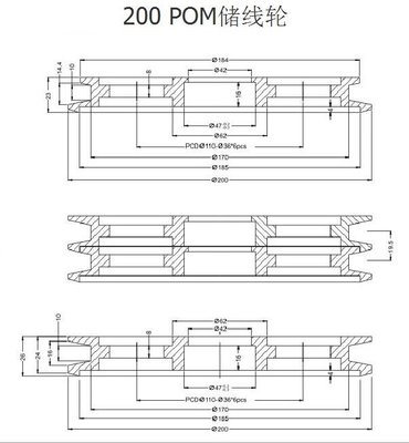 Plastic Pulleys of Wire & Cable