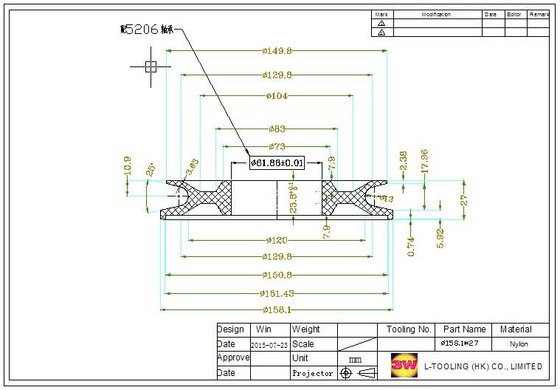 Plastic Pulleys of Wire & Cable