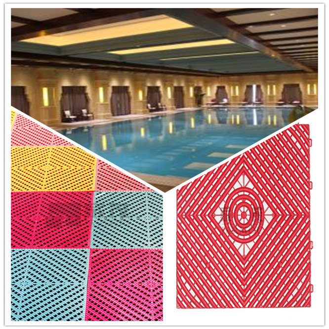 3W Pool/Bathroom/Washing Room/Kitchen Plastic Interlocking Maze Leak Grid Flooring Factory