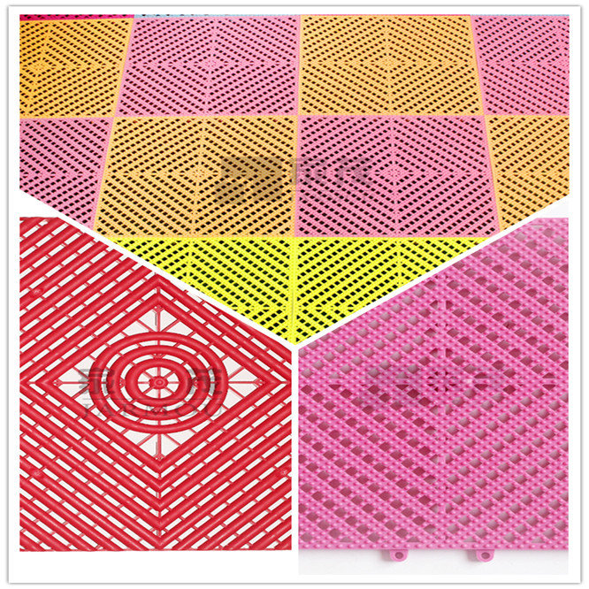 3W Toilet/Bathroom/Kitchen/Pool/4S Shop Plastic PP/PVC Interlocking Leak Grid flooring