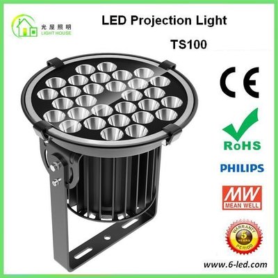 IP65 100w Outdoor Building Projection Lighting Aluminum Die Casting Body