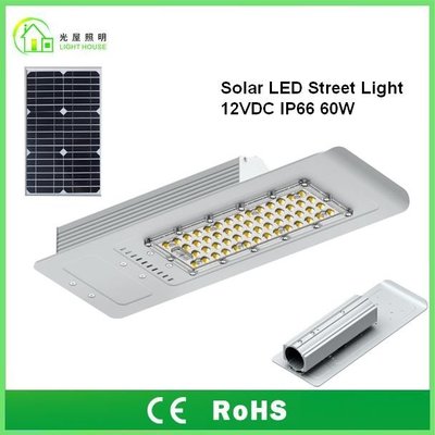 80W Led Street Light IP65 / High Power Integrated Solar Powered Street Lamps