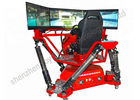 6 Dof  Car Driving Racing Simulator Electric 3 Screens Dirt Dynamic Seats