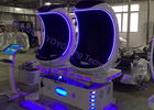 Customized Color 9D VR Simulator Fiberglass Steelness Material With 2 Players