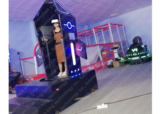 Metal Material 9D VR Games Virtual Reality Machine For Standing Roller Coaster