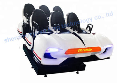 Amusement Park Ride 9D Vr Simulator With 6 Seats , 9D Vr Movies 6 kw Power