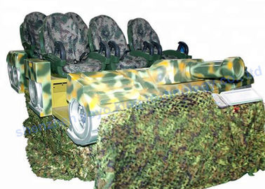 Tank Shape 6 Seats 9D Vr Simulator , Virtual Reality Simulator 9D Vr Cinema