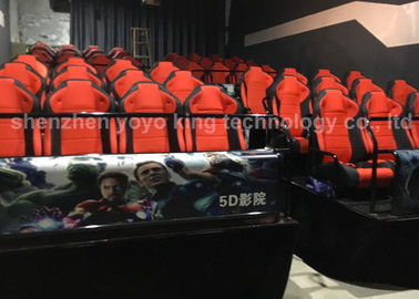 Truck Mobile 7D Simulator Cinema , 3Dof / 6Dof Hydraulic Cinema With 6 Seats