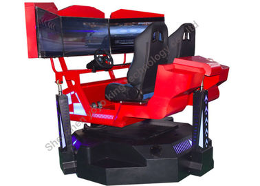 6 Dof  Car Driving Racing Simulator Electric 3 Screens Dirt Dynamic Seats