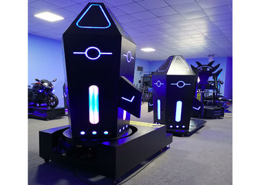 Rocket Standing 9D VR Games Machine 1200W Electric Cylinder With 360 Degree Roation