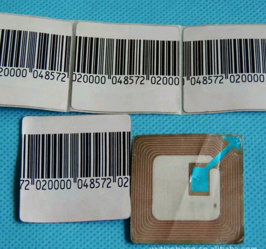 ABNM EAS RF soft label with barcode for supermarket and retail store