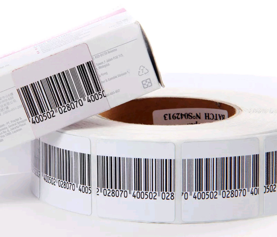 ABNM EAS RF soft label with barcode for supermarket and retail store