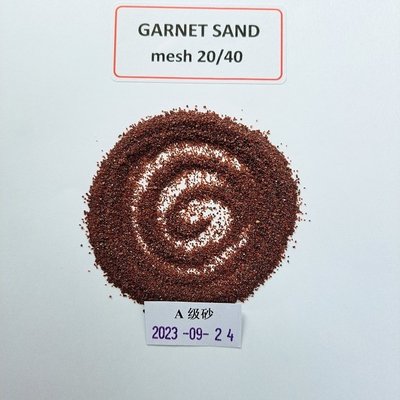 20-40 mesh Garnet Sand for Sandblasting: Natural Abrasive medium, Mohs 7.0-7.5, Sa2.5-3