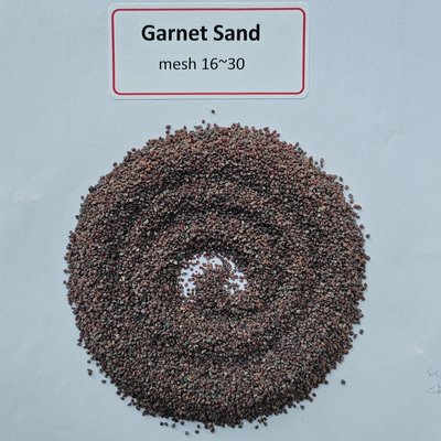 Garnet Sand mesh 16/30 Abrasive for Sandblasting: Natural Abrasive medium, Mohs 7.0-7.5, Sa2.5-3