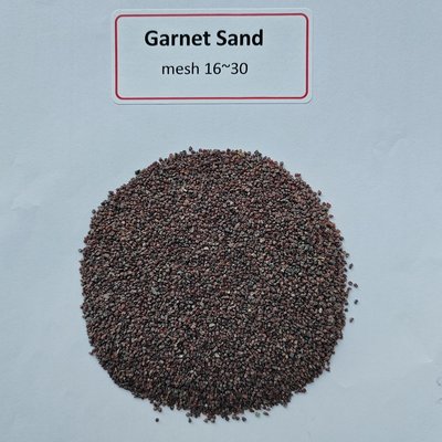 Garnet Sand mesh 16/30 Abrasive for Sandblasting: Natural Abrasive medium, Mohs 7.0-7.5, Sa2.5-3