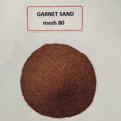 CNC waterjet cutting Abrasive medium Garnet sand mesh 80 HS code 25132000