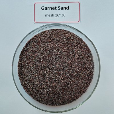 Garnet Sand mesh 16/30 Abrasive for Sandblasting: Natural Abrasive medium, Mohs 7.0-7.5, Sa2.5-3
