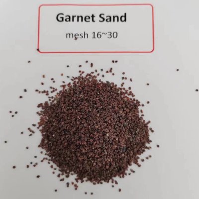 Garnet Sand mesh 16/30 Abrasive for Sandblasting: Natural Abrasive medium, Mohs 7.0-7.5, Sa2.5-3